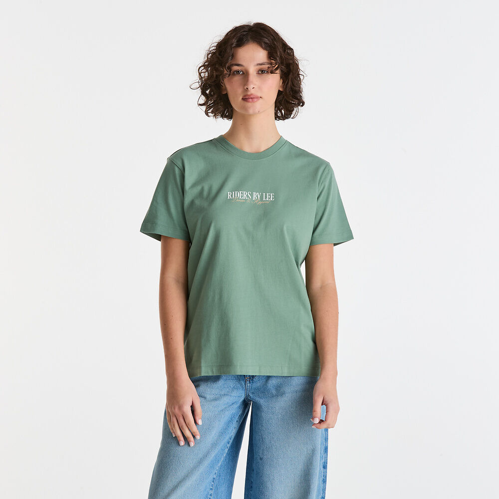 Relaxed Tee Moss Green | Riders By Lee